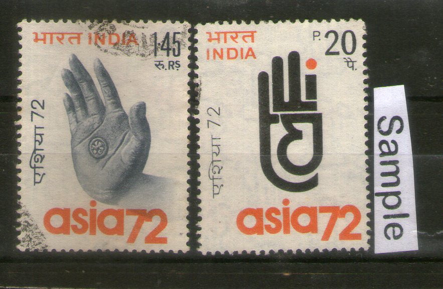 India 1972 Asia-72 International Trade Fair Phila-561a 2v Used Stamp S ...