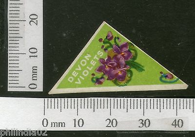 India 1950's Devon Violets French Print Vintage Perfume Label Multi-Co ...